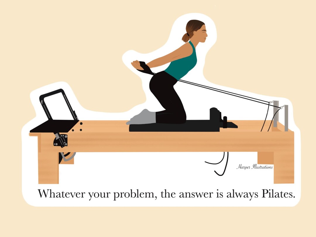 Pilates Sticker, Pilates, Sticker, Reformer Pilates, Pilates Lover ...