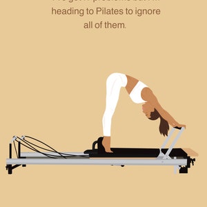 Pilates Problems, Funny, Stability Card, Reformer Pose, Birthday Card ...