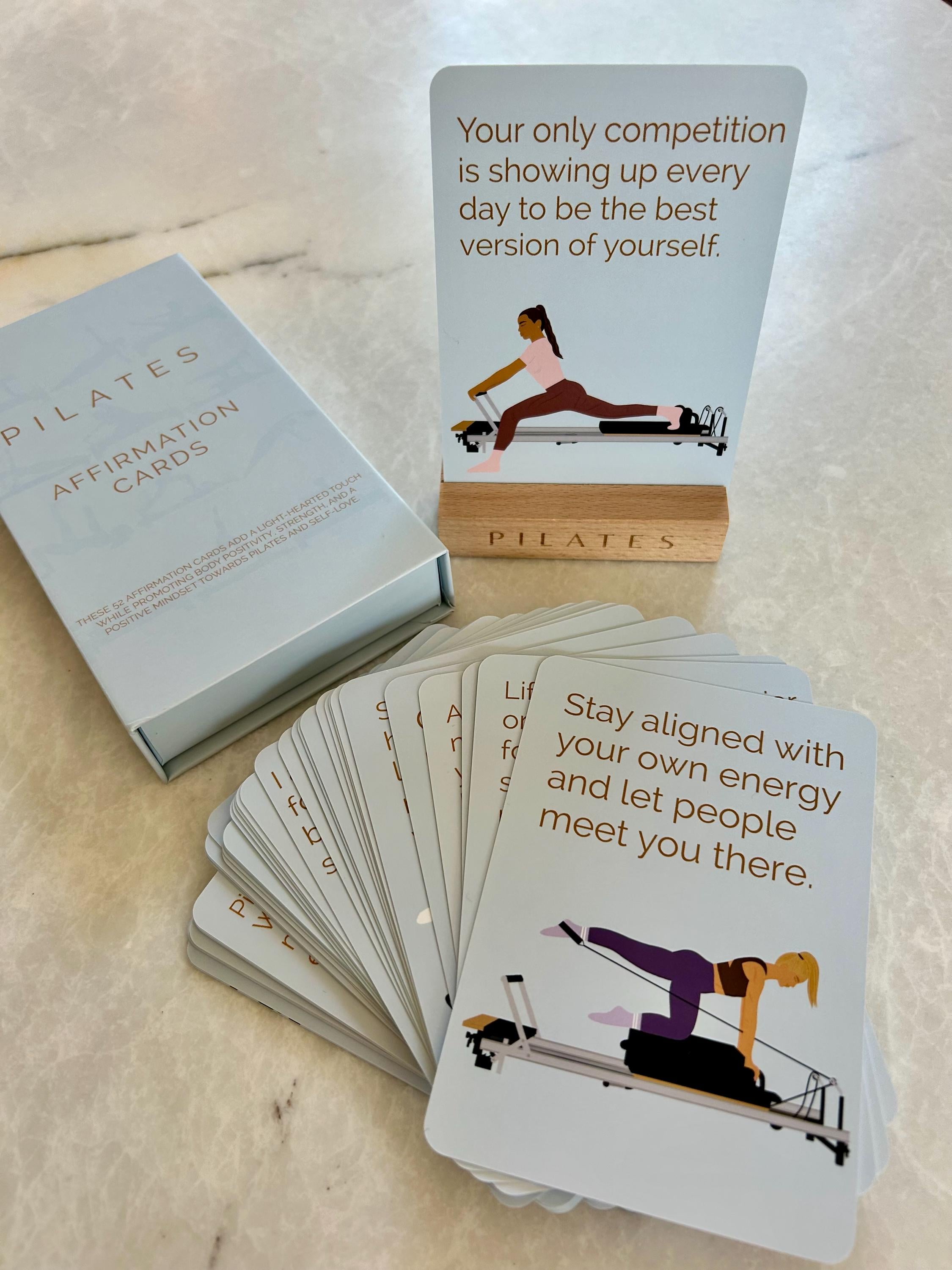Pilates Affirmation Cards, Unique Affirmations, Pilates Lovers, Pilates ...