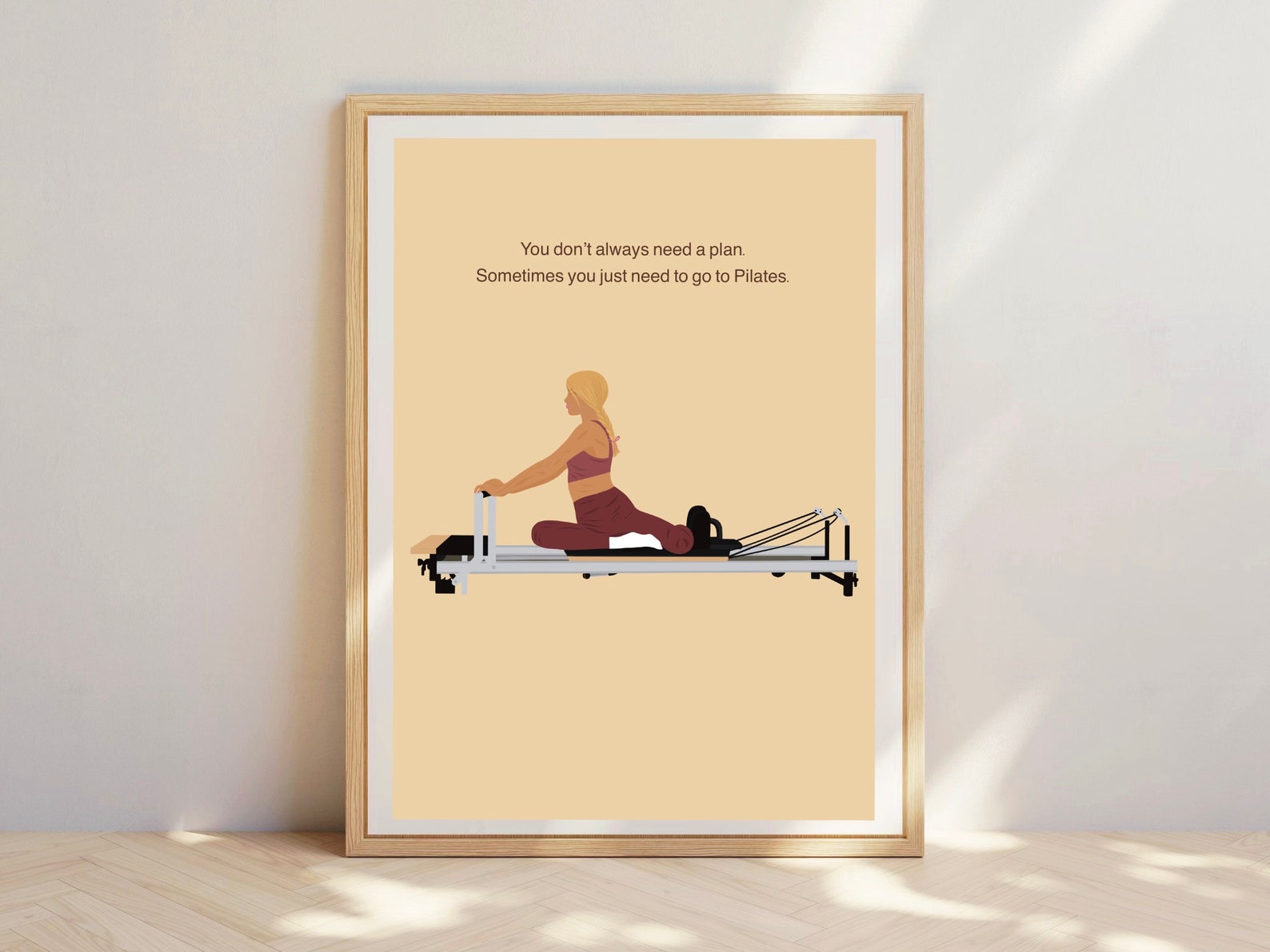 You Dont Need a Plan. Greeting Card, Pilates, Pilates Postcard ...