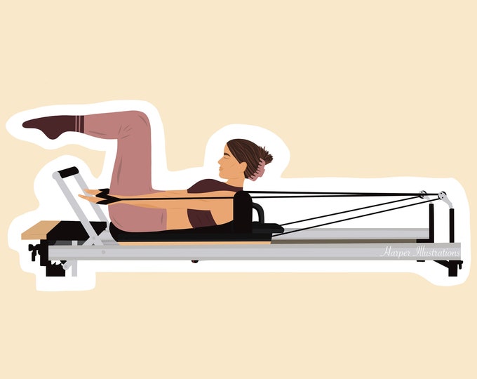 Pilates Sticker, Pilates, Sticker, Reformer Pilates, Pilates Lover ...