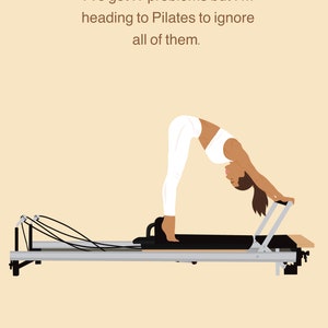 Pilates Problems, Funny, Stability Card, Reformer Pose, Birthday Card ...