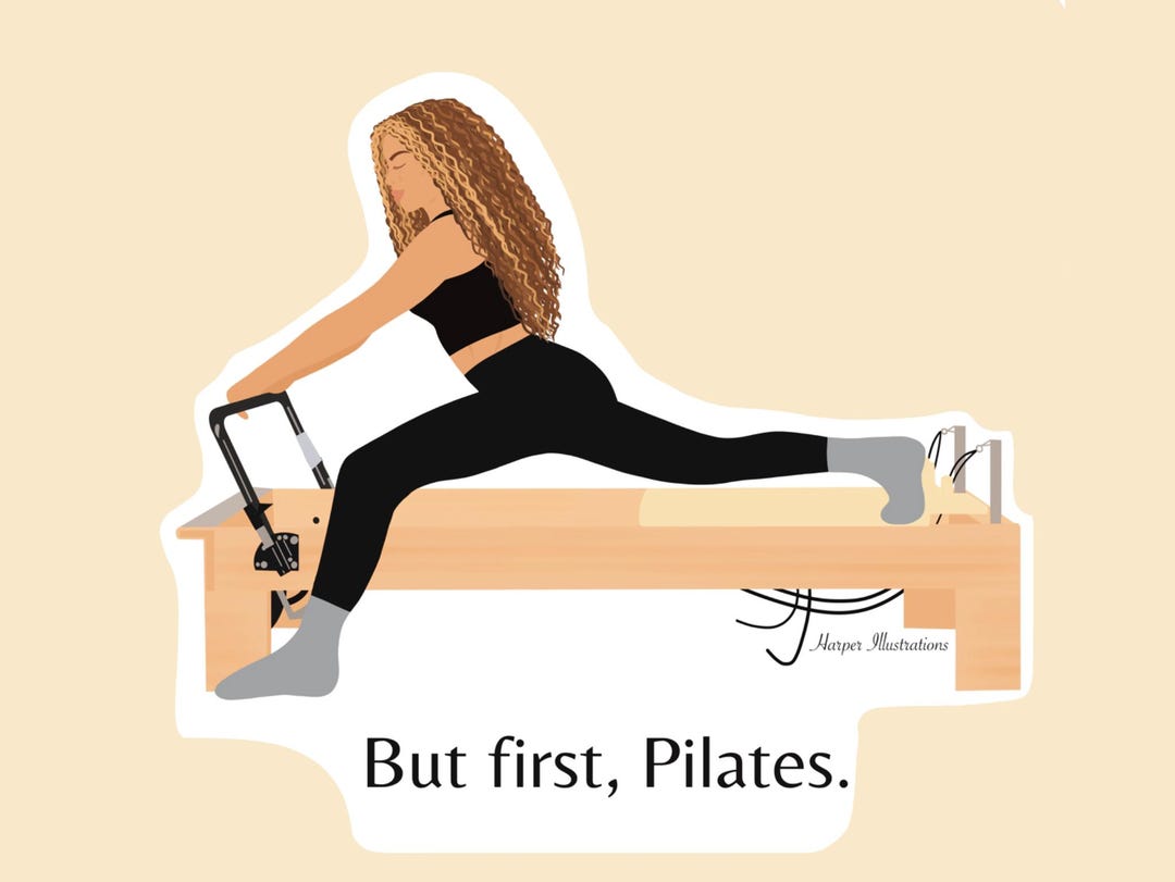 Pilates Sticker, Pilates, Sticker, Reformer Pilates, Pilates Lover ...