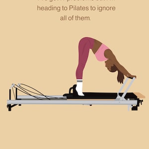 Pilates Problems, Funny, Stability Card, Reformer Pose, Birthday Card ...