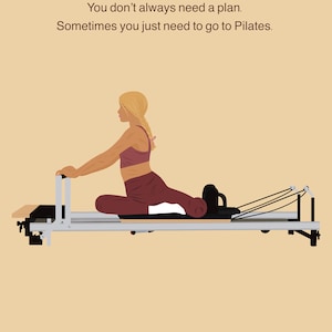 You Dont Need a Plan. Greeting Card, Pilates, Pilates Postcard ...