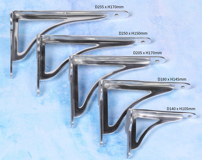 Cast Chrome Polished Antique Style Wall Shelf Bracket Cistern System ...