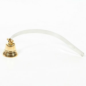 Polished Brass Traditional Design Shop Spring Door Bell on A Steel ...