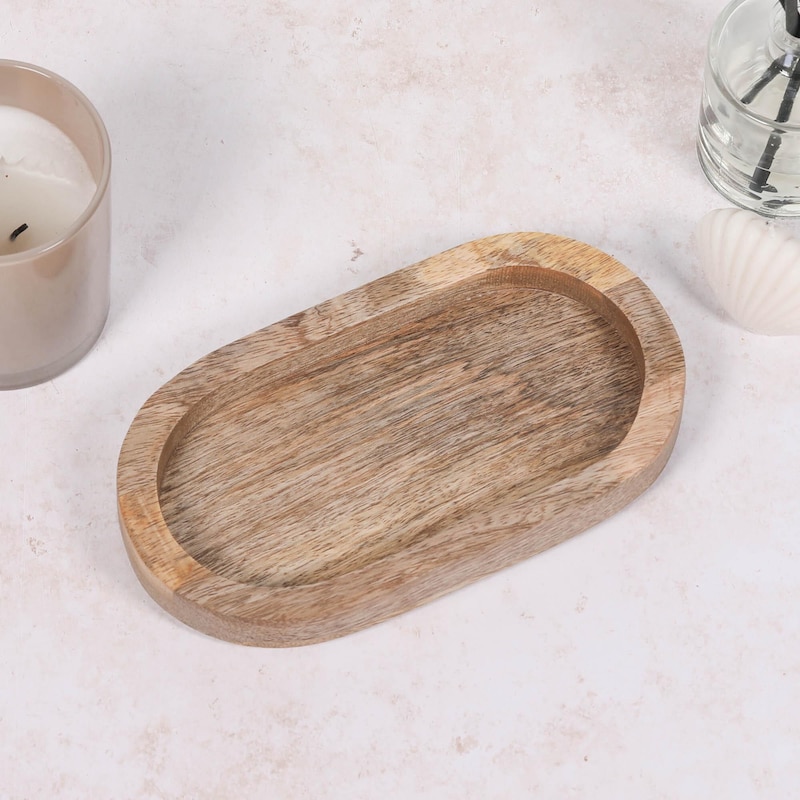 Wooden Candle Tray Small - Etsy UK
