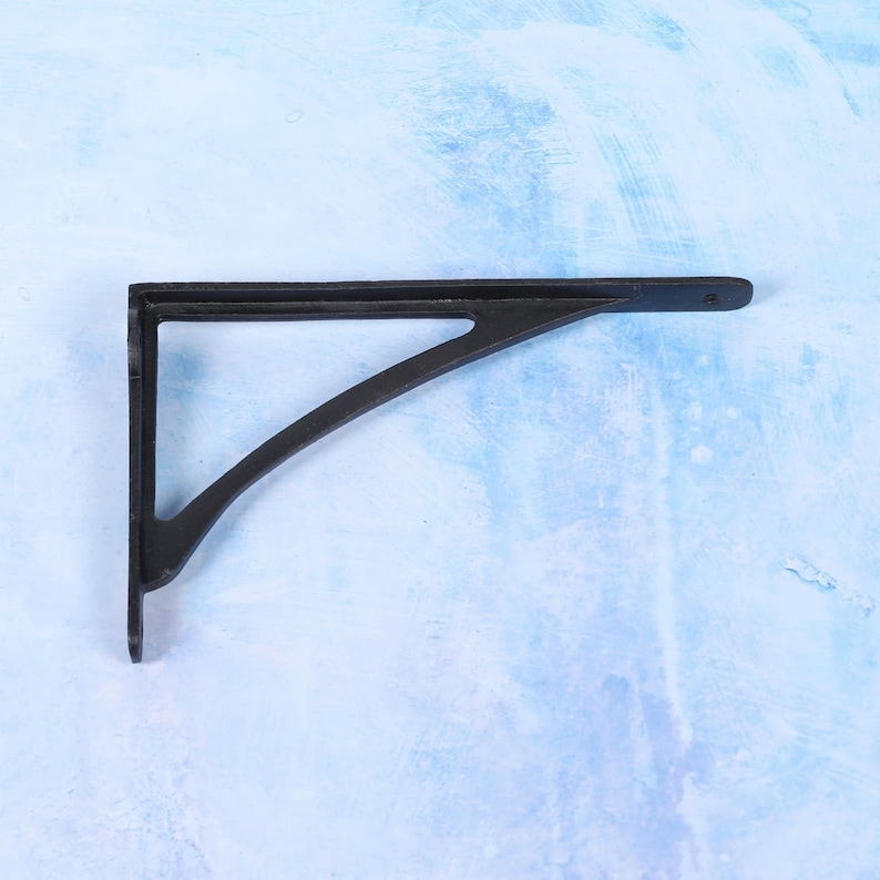 Black Finished Cast Iron Antique Style Wall Shelf Bracket Cistern ...