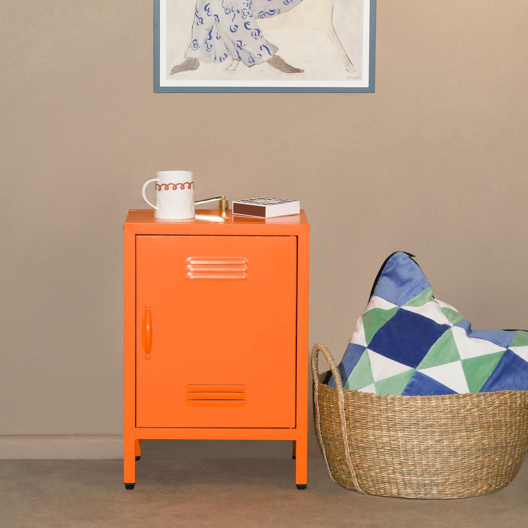 Locker style nightstand store