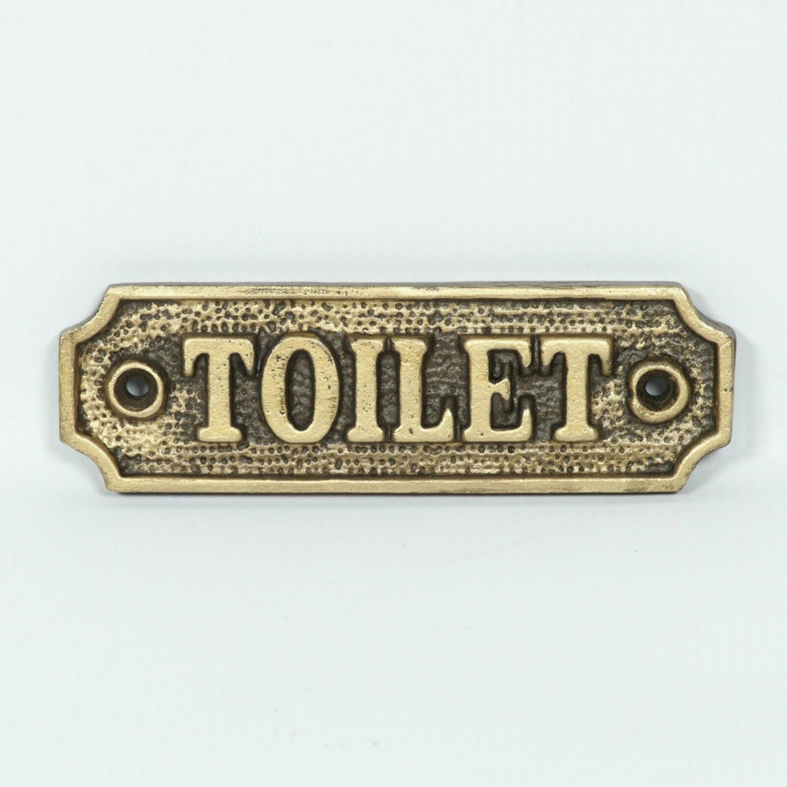 Vintage Victorian Style TOILET BATHROOM Door Sign Cast Iron | Etsy