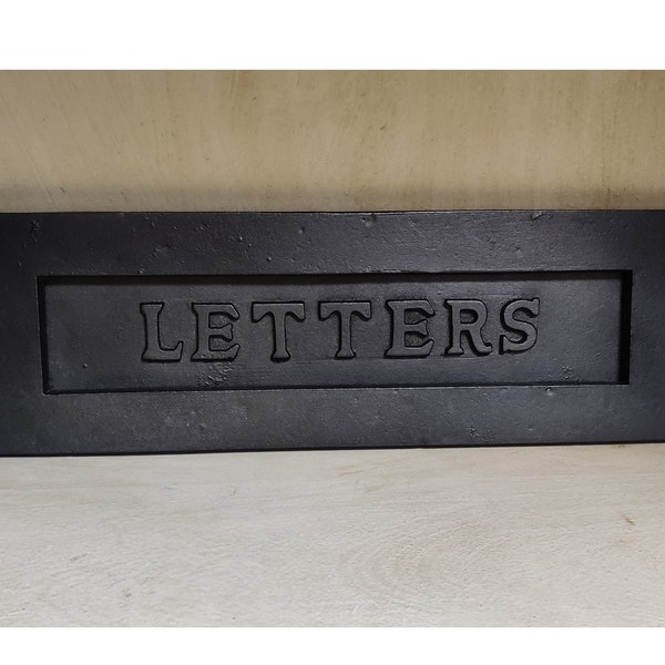 Black Iron Letter Box - Etsy UK