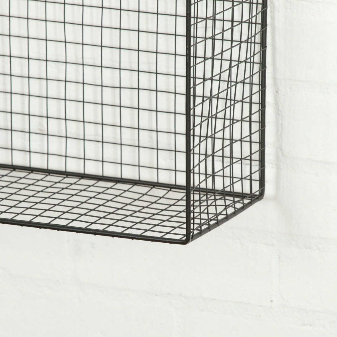 Industrial Metal Wire 2 3 Tier Black Shelf Rack Vintage - Etsy