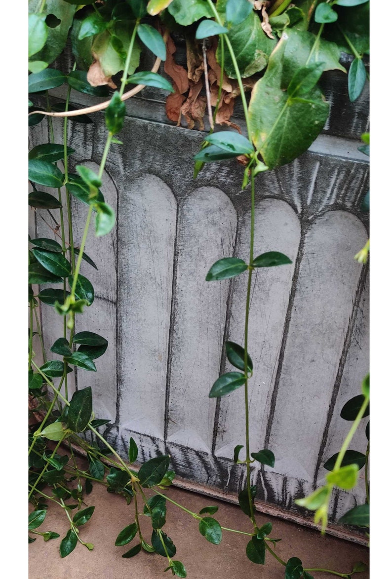 Vintage Rustic Style Galvanised Metal Tin Arched Pattern - Etsy