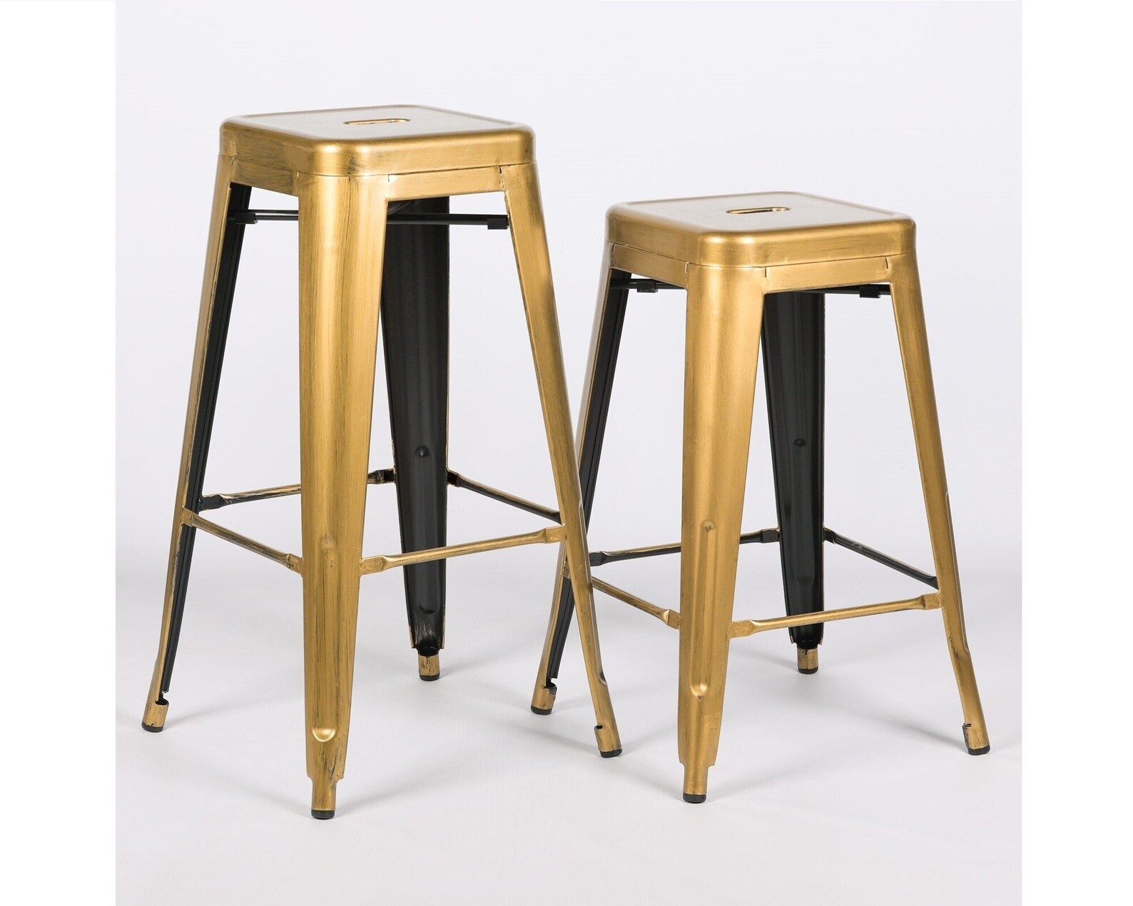 Industrial Loft Style Metal Gold Paint Finish Bar Stool Breakfast - Etsy
