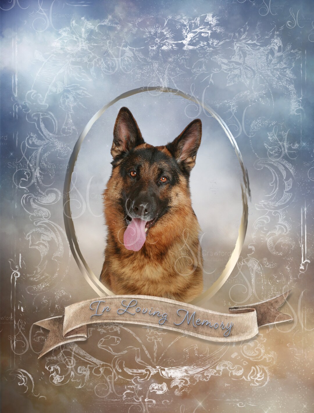 Beautiful Composite Background With Png Frame Overlay and Memorial ...