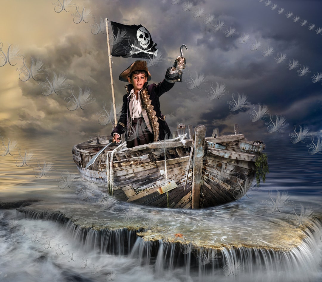 Pirate Shipwreck Digital Background and Png for Photoshop Use Digital ...