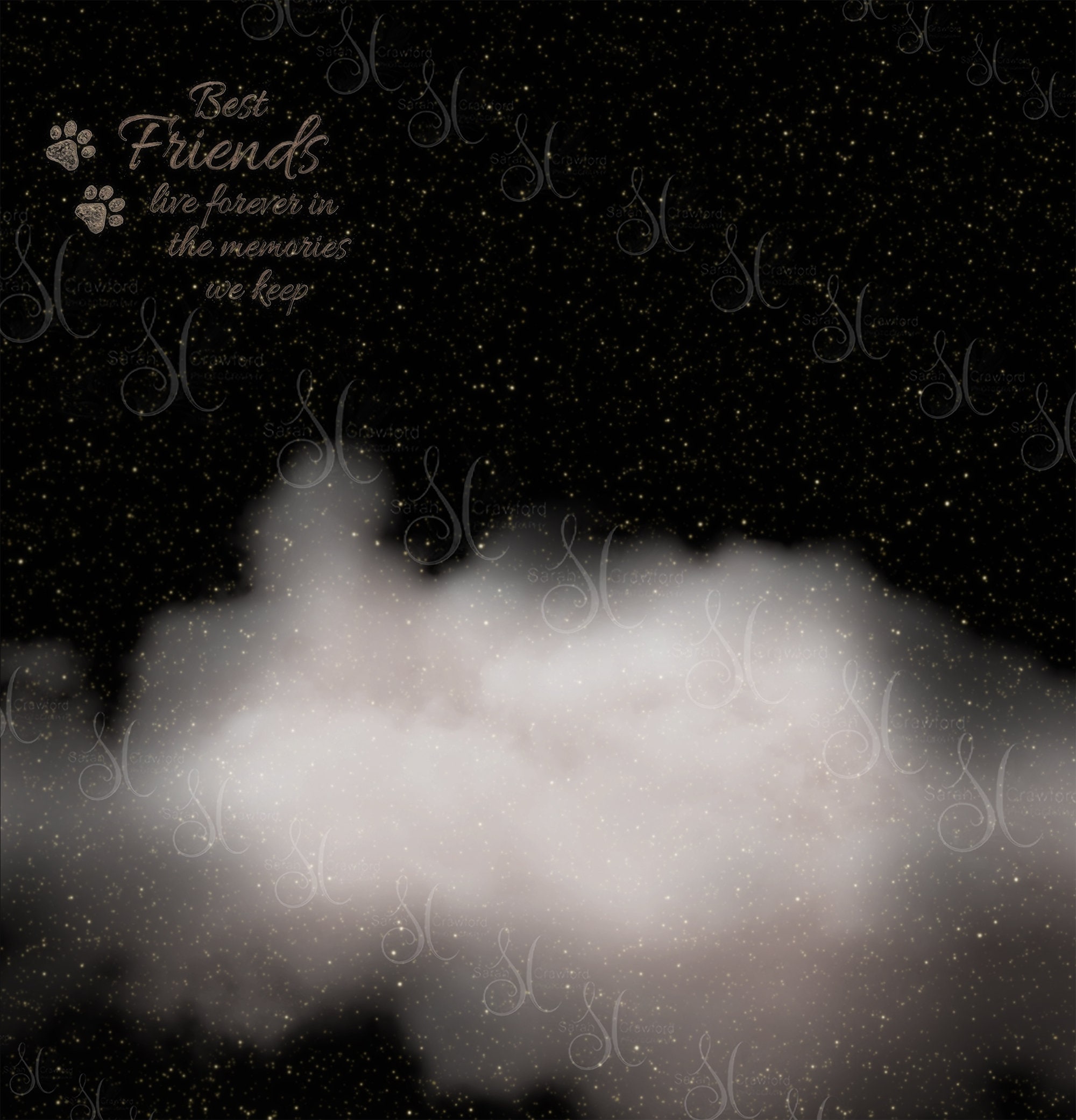 Rainbow bridge to heaven background with cloud and quote | Etsy