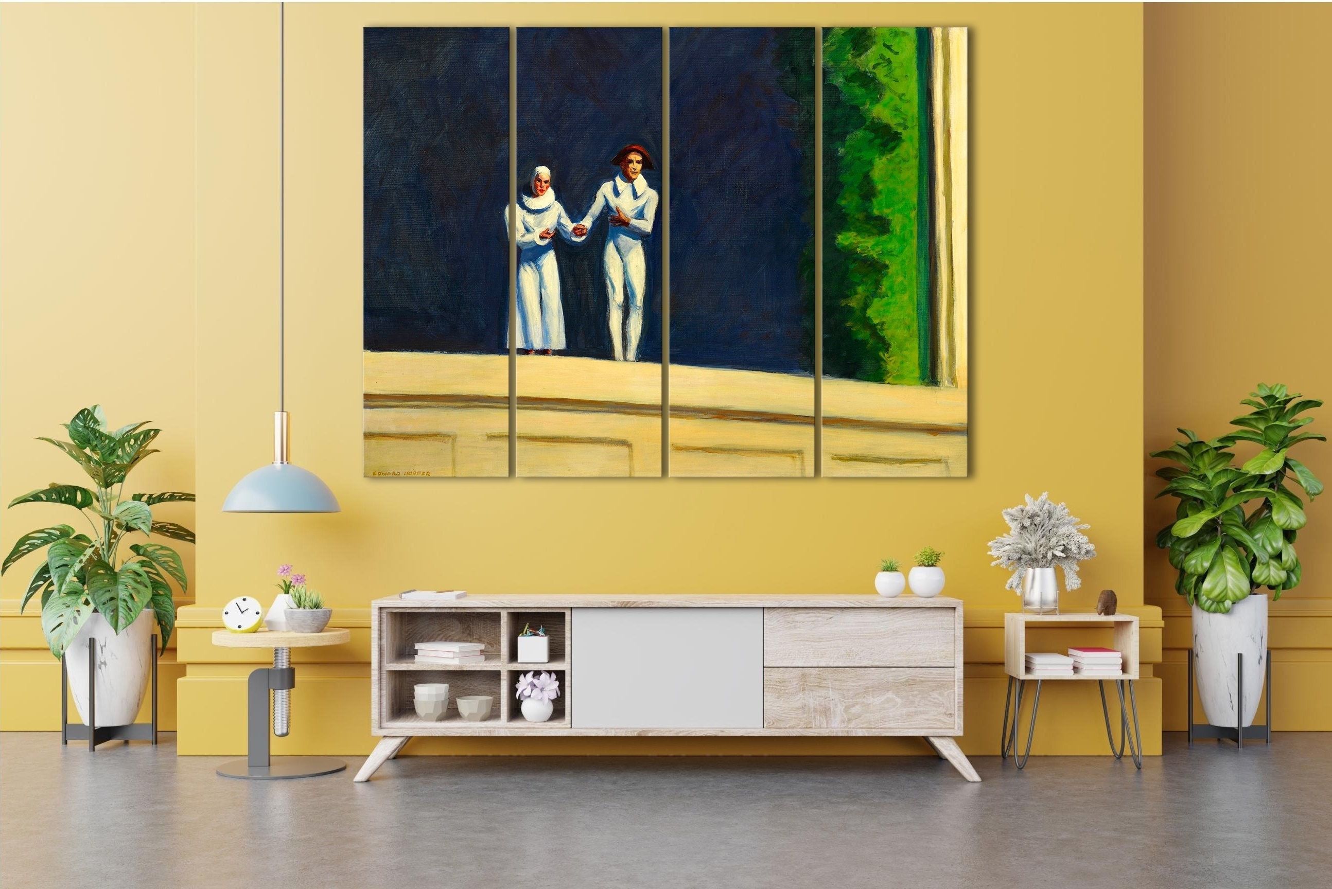 Two Comedians by Edward Hopper Canvas Print Painting Art - Etsy