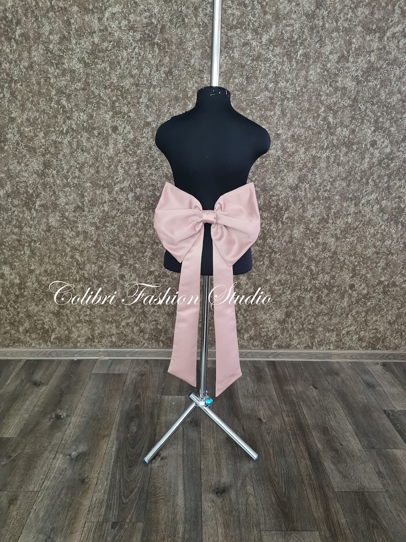 Green Satin Bow, Detachable Bow for Flower Dresses, Satin Flower Girl ...