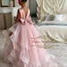 Photo Shoot Girl Dress Pearls Girls Tulle Dress Satin Top Formal Flower ...