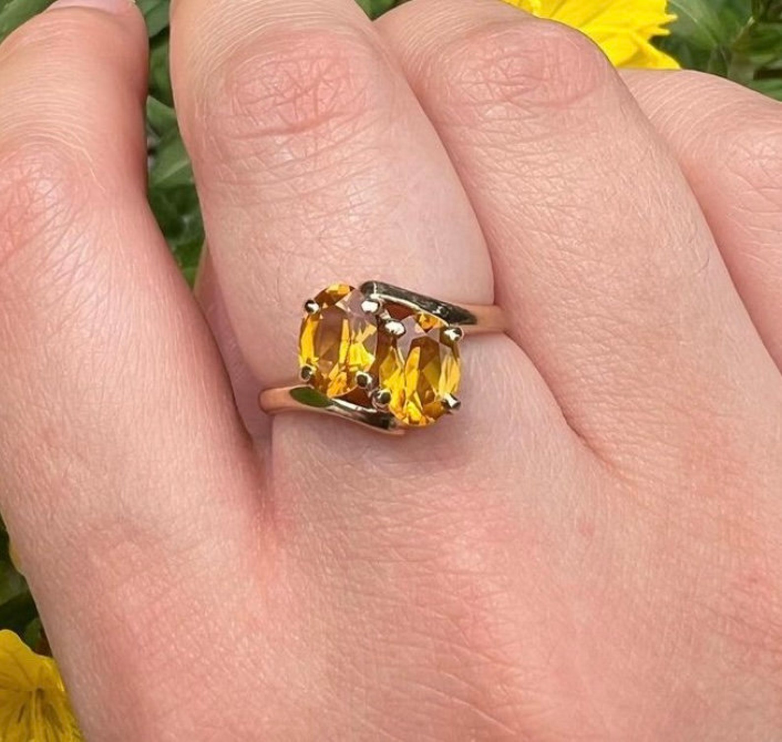 Natural Tourmaline Ring, Vintage Ring, Multy Stone Rings, Engagement ...