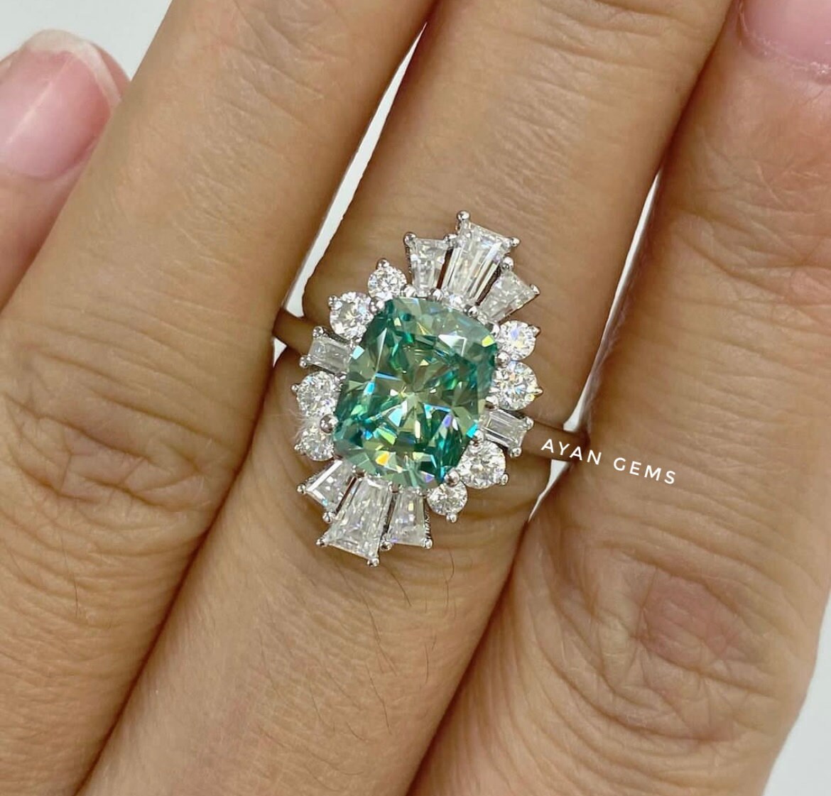 Sphene Ring, Gemstone Ring, Vintage Rings, Engagement Ring, 925 ...