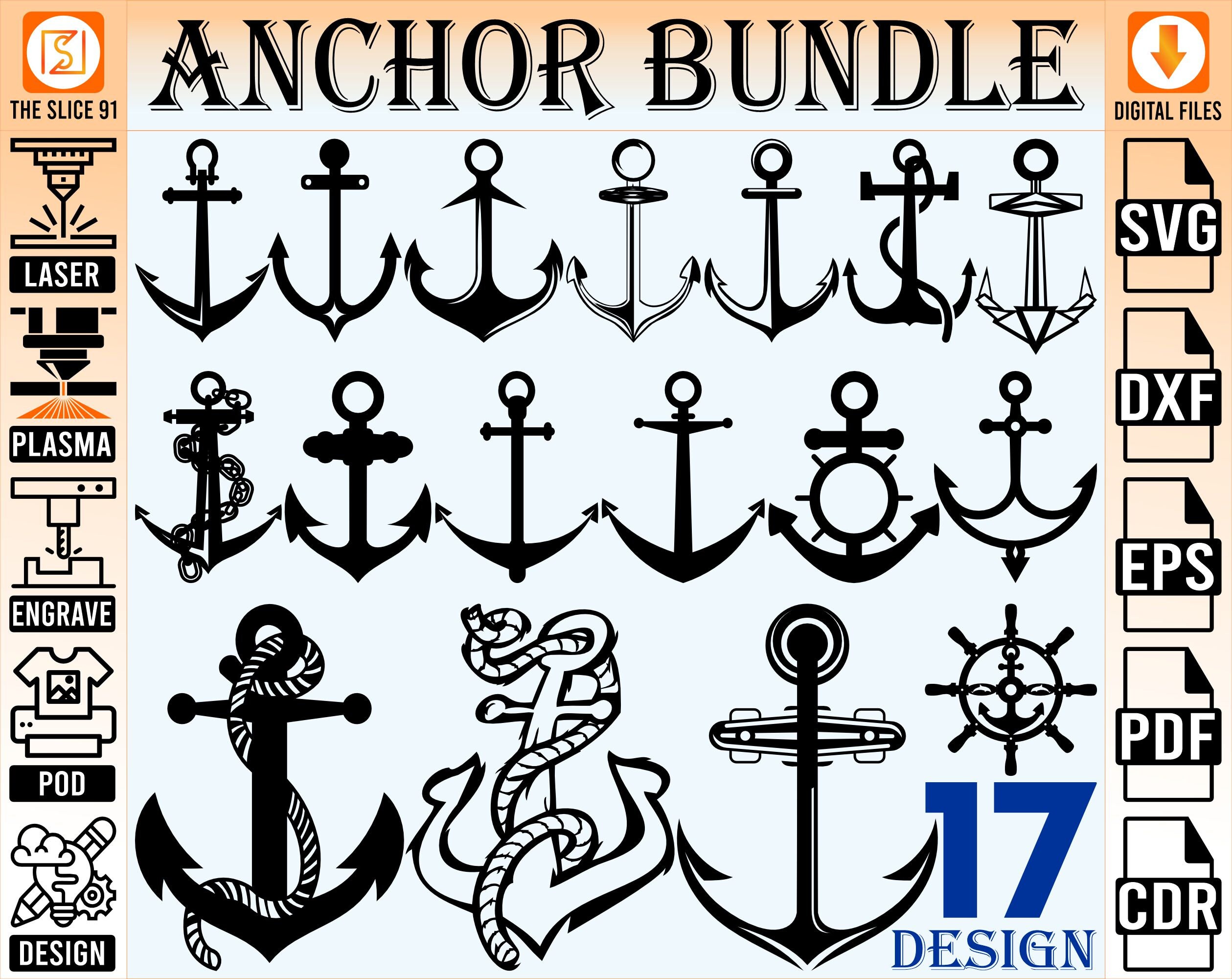 Anchor DXF Anchor SVG Anchor EPS Anchor Pdf Anchor Cdr - Etsy Canada