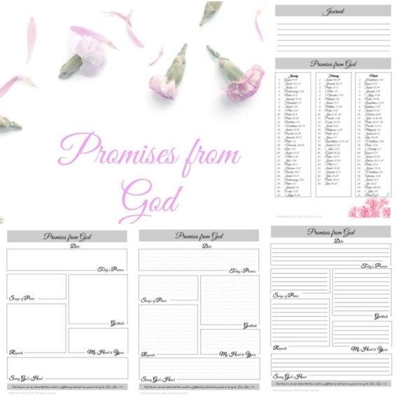 Promises from God Prayer Journal Printable Prayer Journal | Etsy