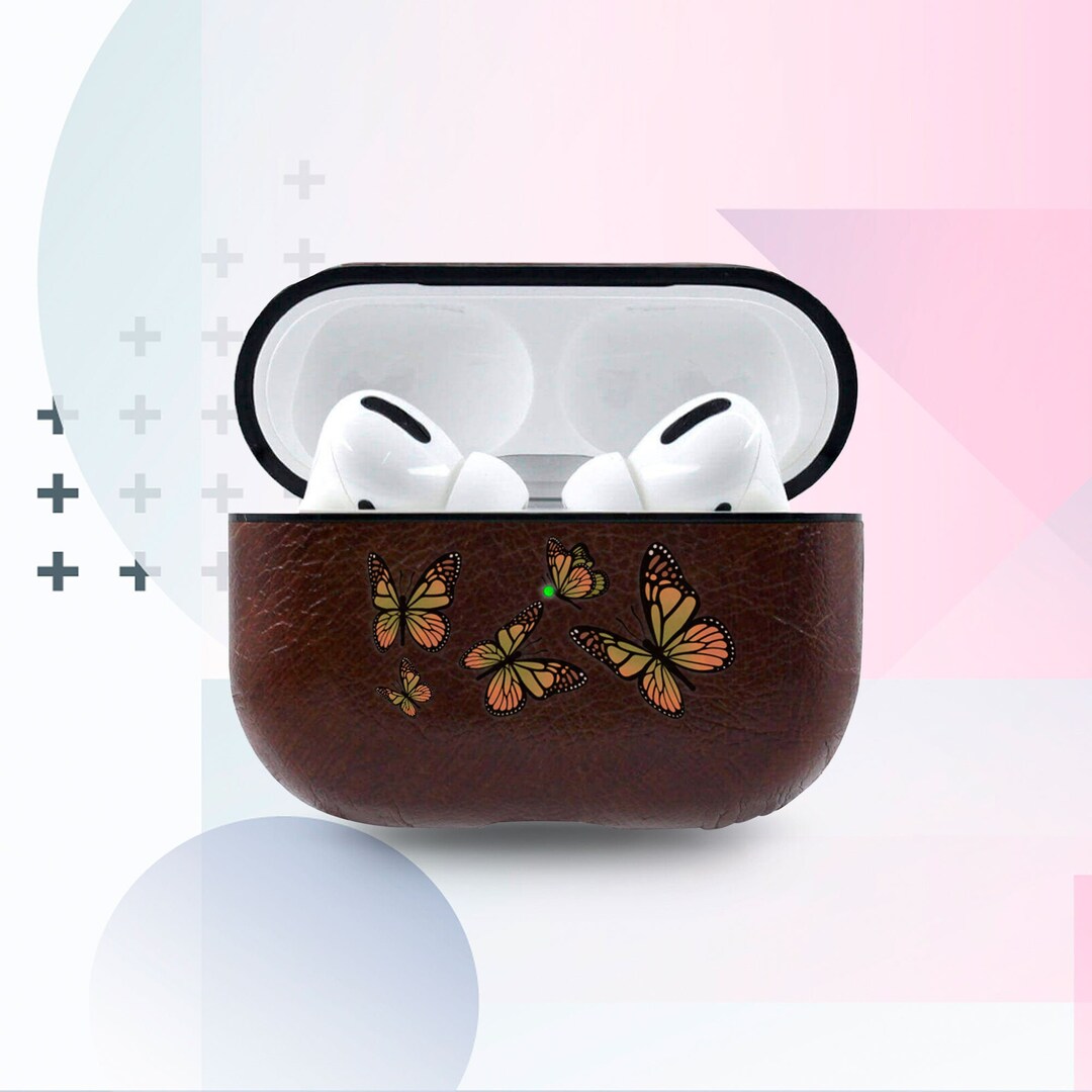 Butterfly Airpods 3 Leather Case Butterflies Airpods Pro Protective ...