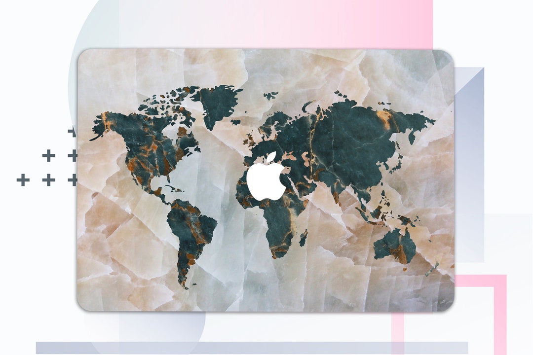 World Map MacBook Pro 13 Laptop Case MacBook Air 13 Inch - Etsy