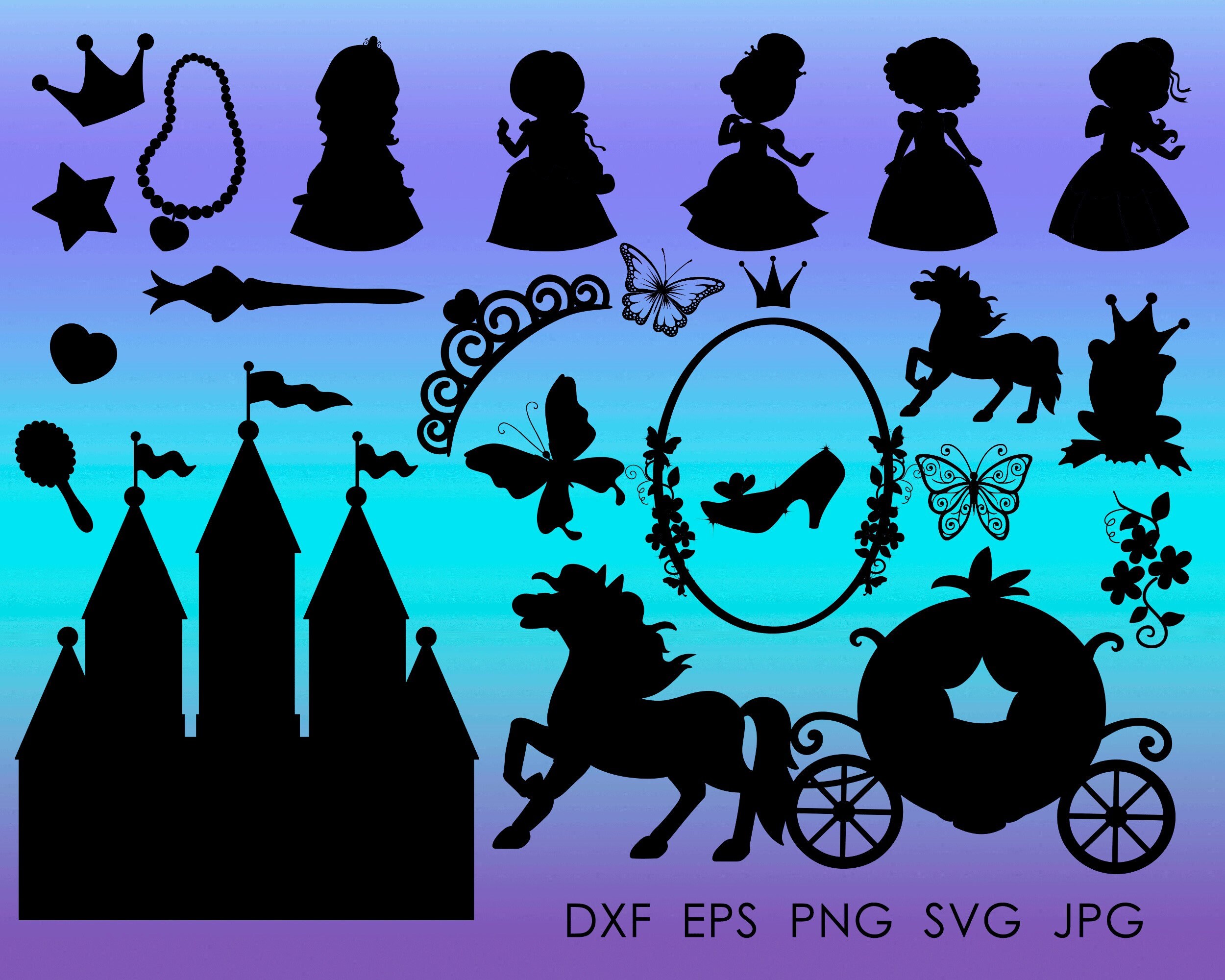 Little Princess SVG Bundle Pumpkin Carriage Svg Cutting File | Etsy
