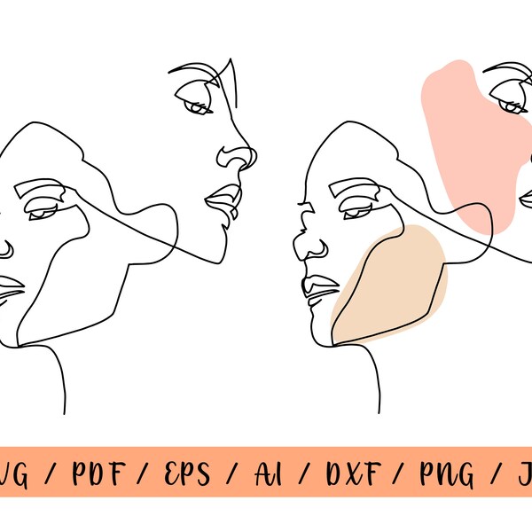 Abstract Faces Svg - Etsy