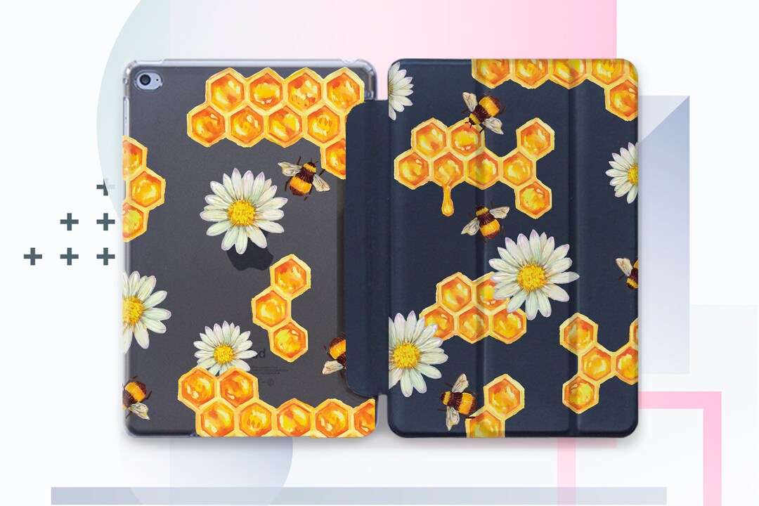 Honeycomb Bee iPad Case: Daisy Flower Art, Impact-resistant - Etsy