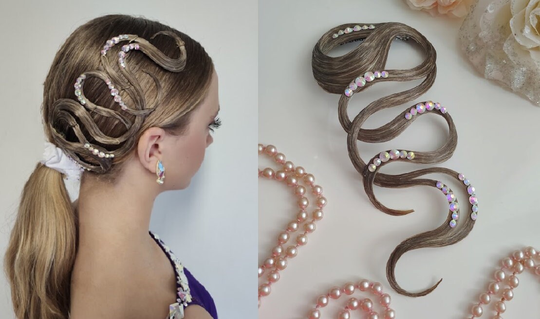 Hairpiece Ballroom Jewelry Latin Dance Hair Dress Accessory Rhinestone ...