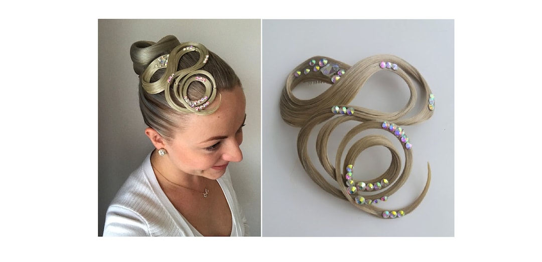 Hairpiece Ballroom Jewelry Latin Dance Hair Dress Accessory Rhinestone ...