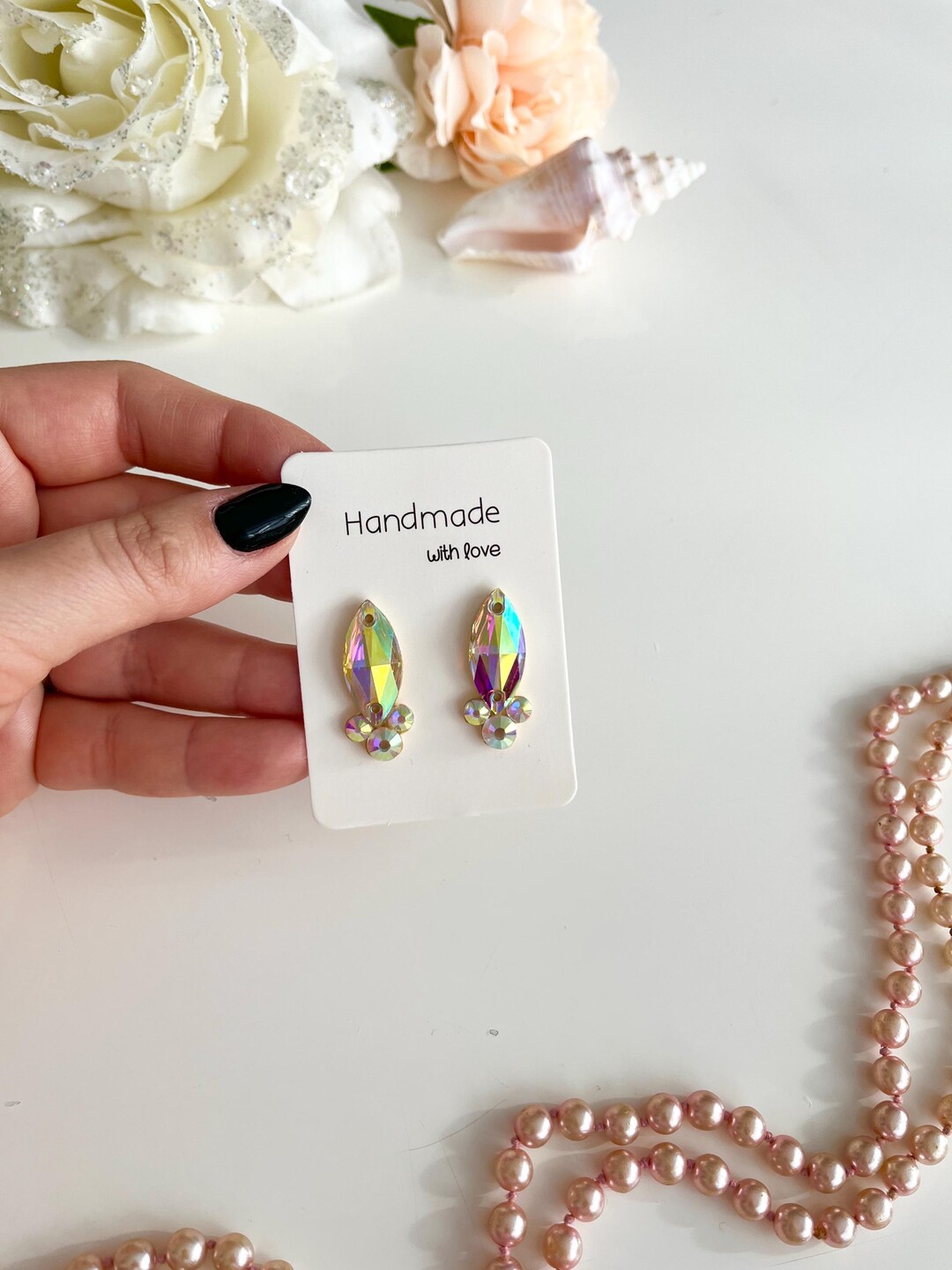 Necklace Earrings Ballroom Latin Dance Accessory Jewelry Rhinestone ...