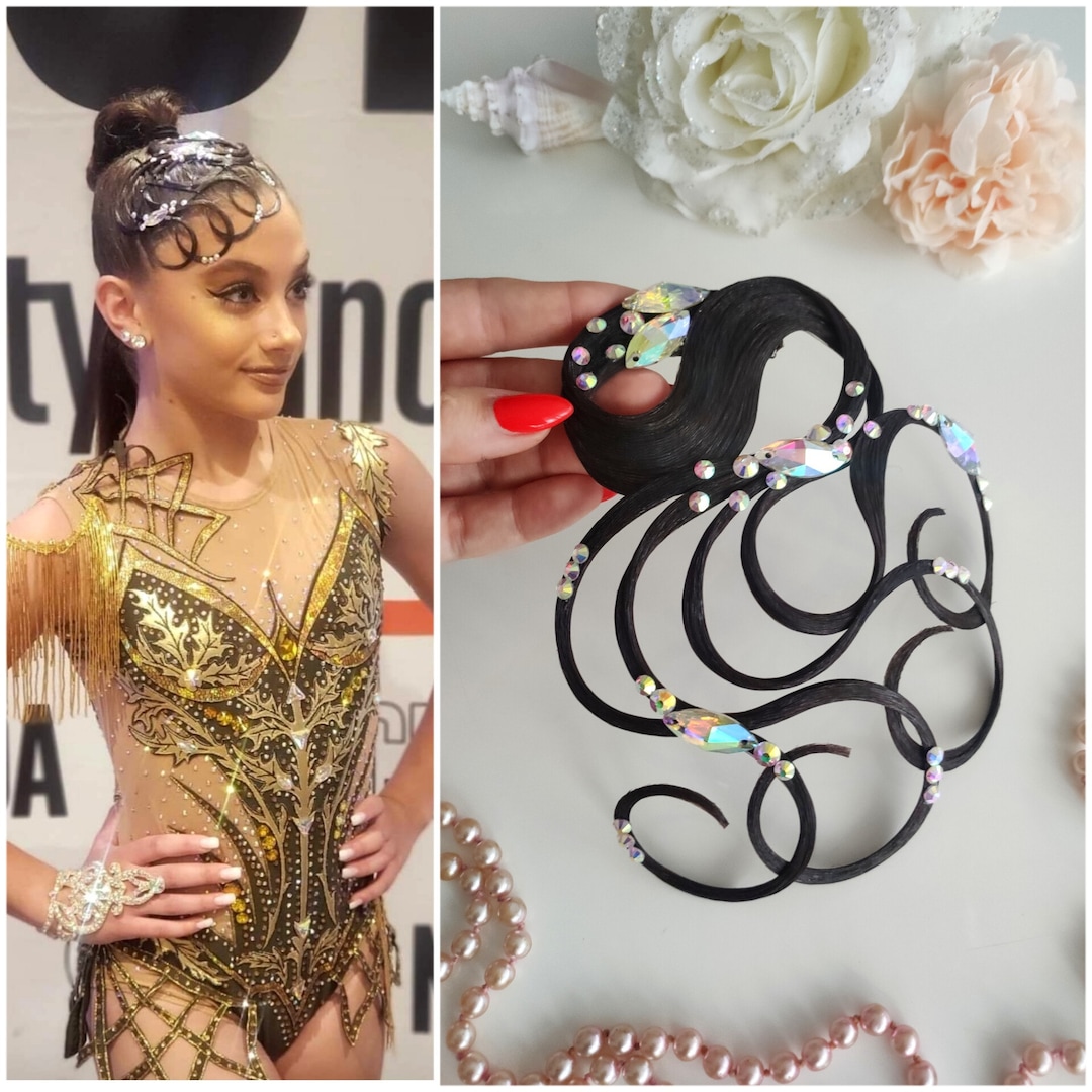 Hairpiece Ballroom Jewelry Latin Dance Hair Dress Accessory Rhinestone ...