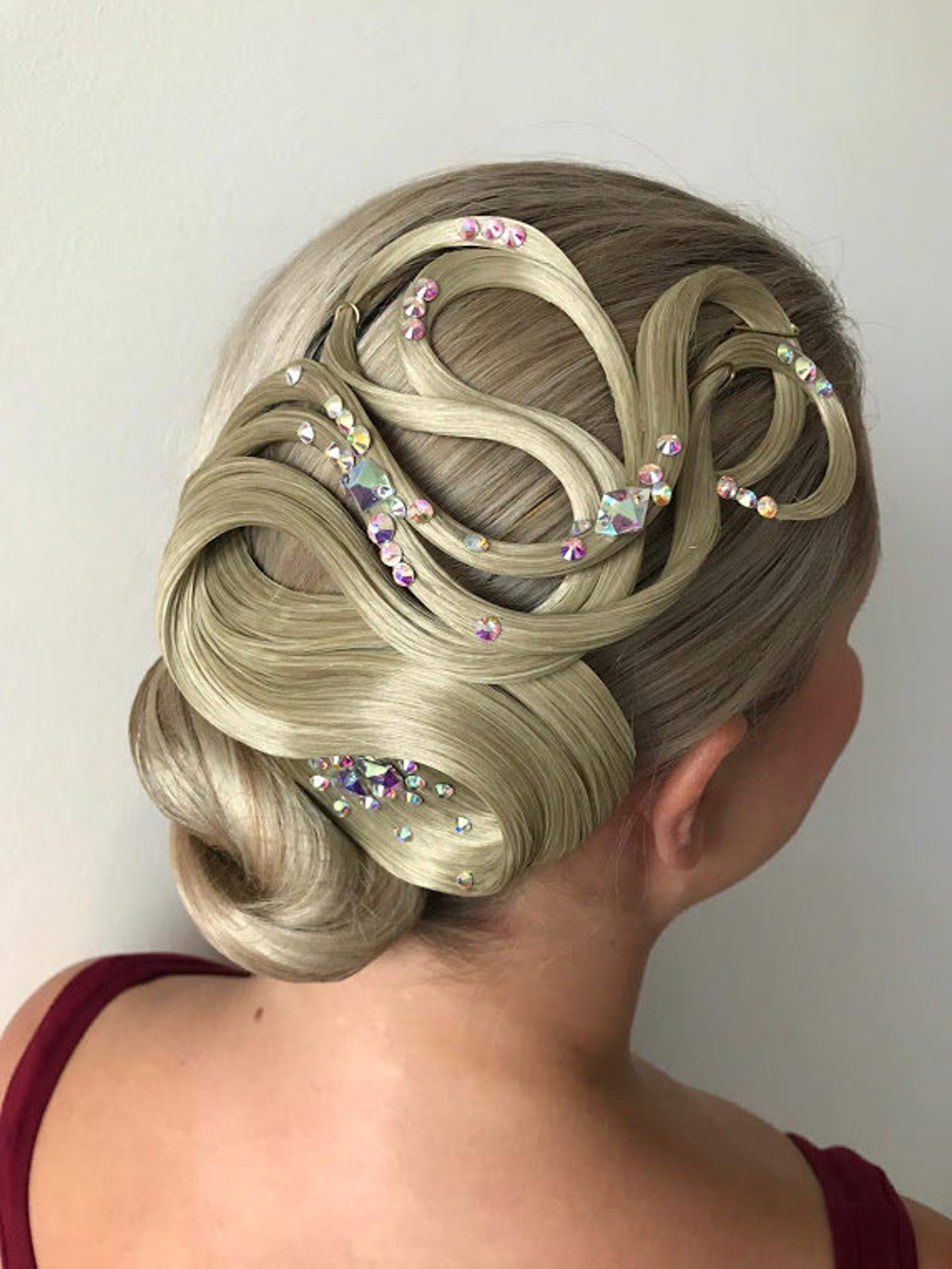 Hairpiece Ballroom Jewelry Latin Dance Hair Dress Accessory Rhinestone ...