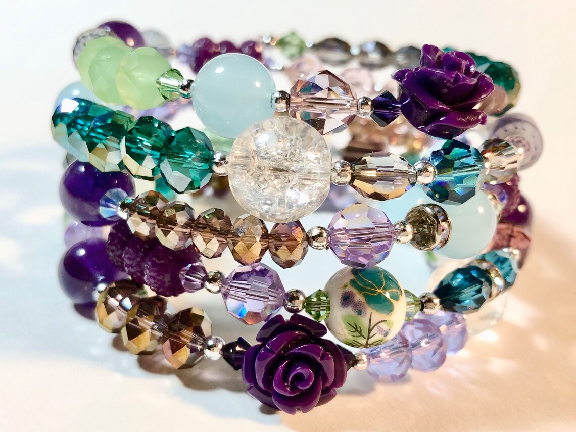 Bracelet, Memory Wire Bracelet - Etsy