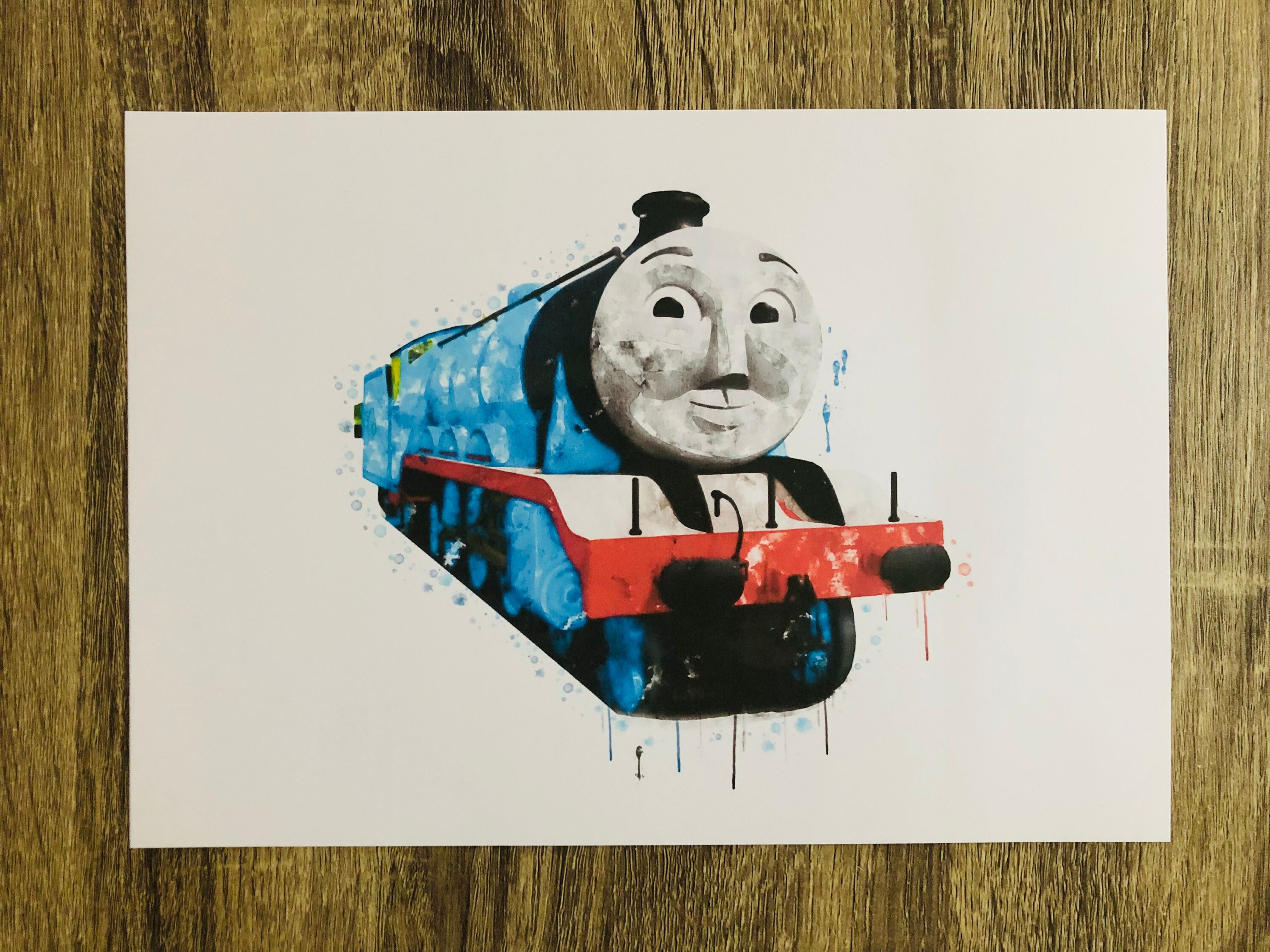 A4 Thomas the Tank Engine and Friends Train Percy Gordon James ...