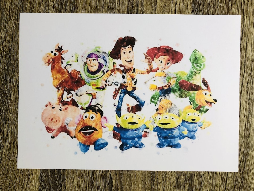 Toy Story Group Woody Buzz Jessie Slinky Rex Bullseye Hamm Mr Potato ...