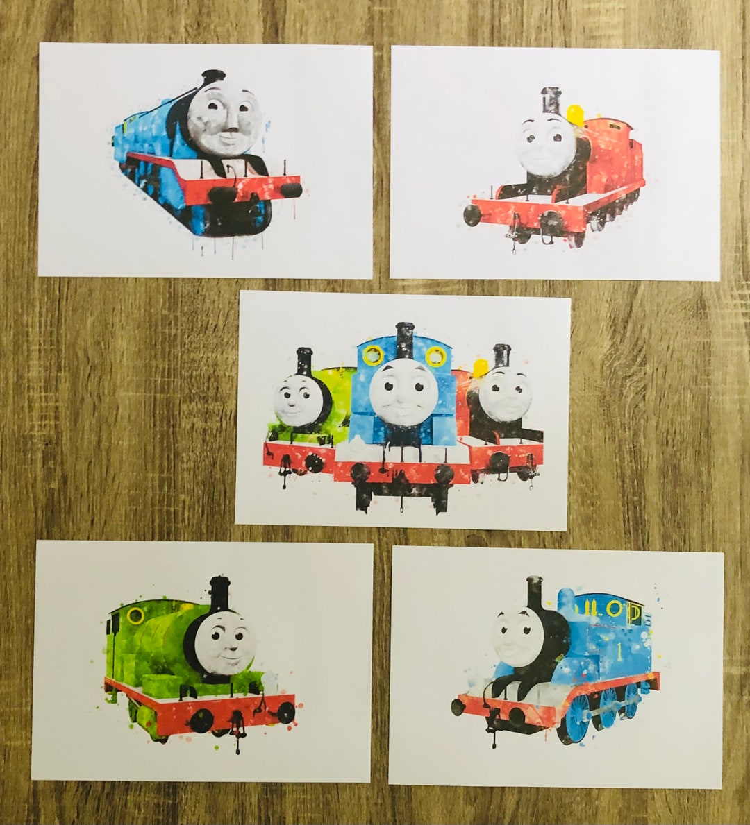 A4 Thomas the Tank Engine and Friends Train Percy Gordon James ...