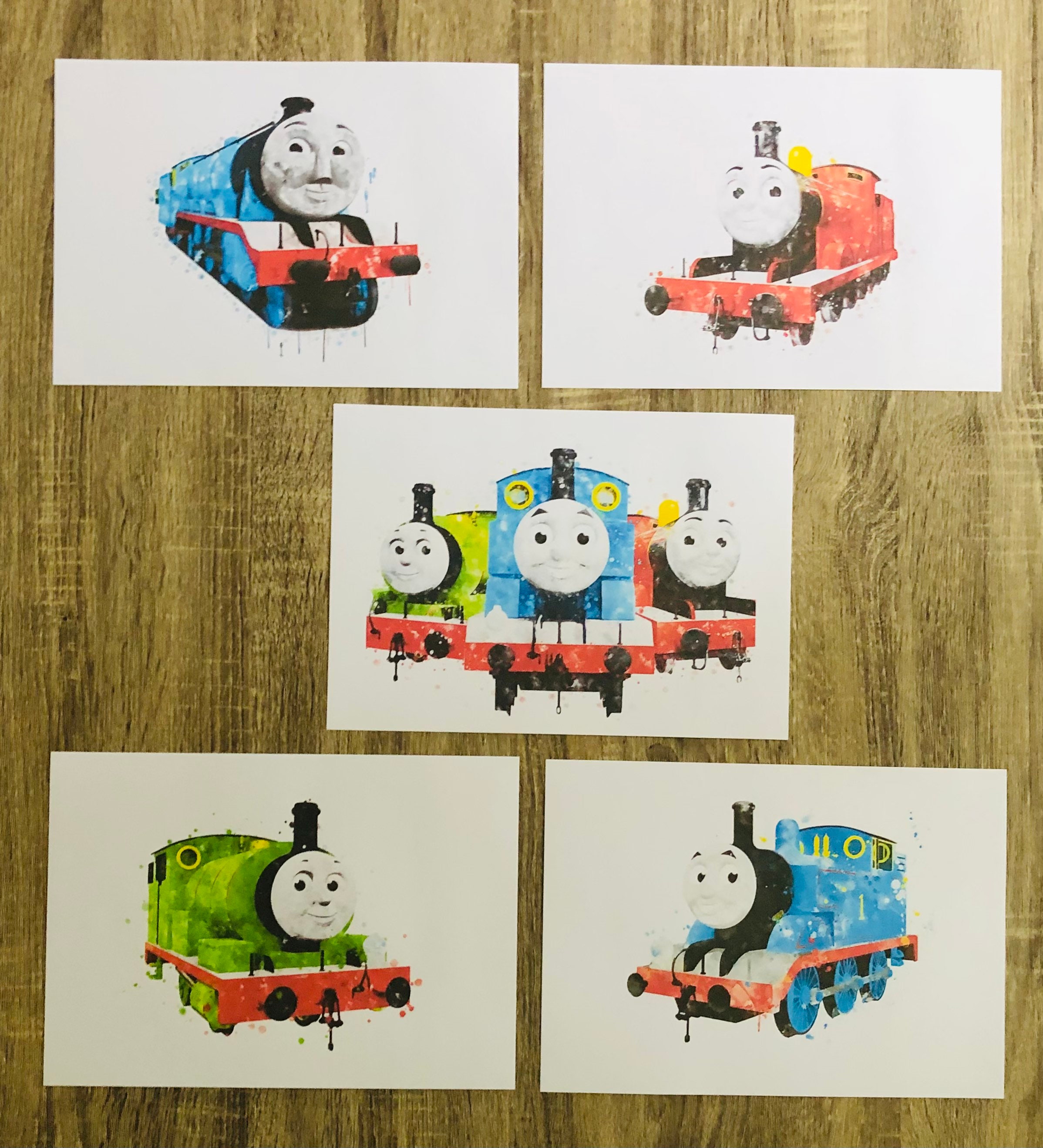 A4 Thomas the Tank Engine and Friends Train Percy Gordon James ...