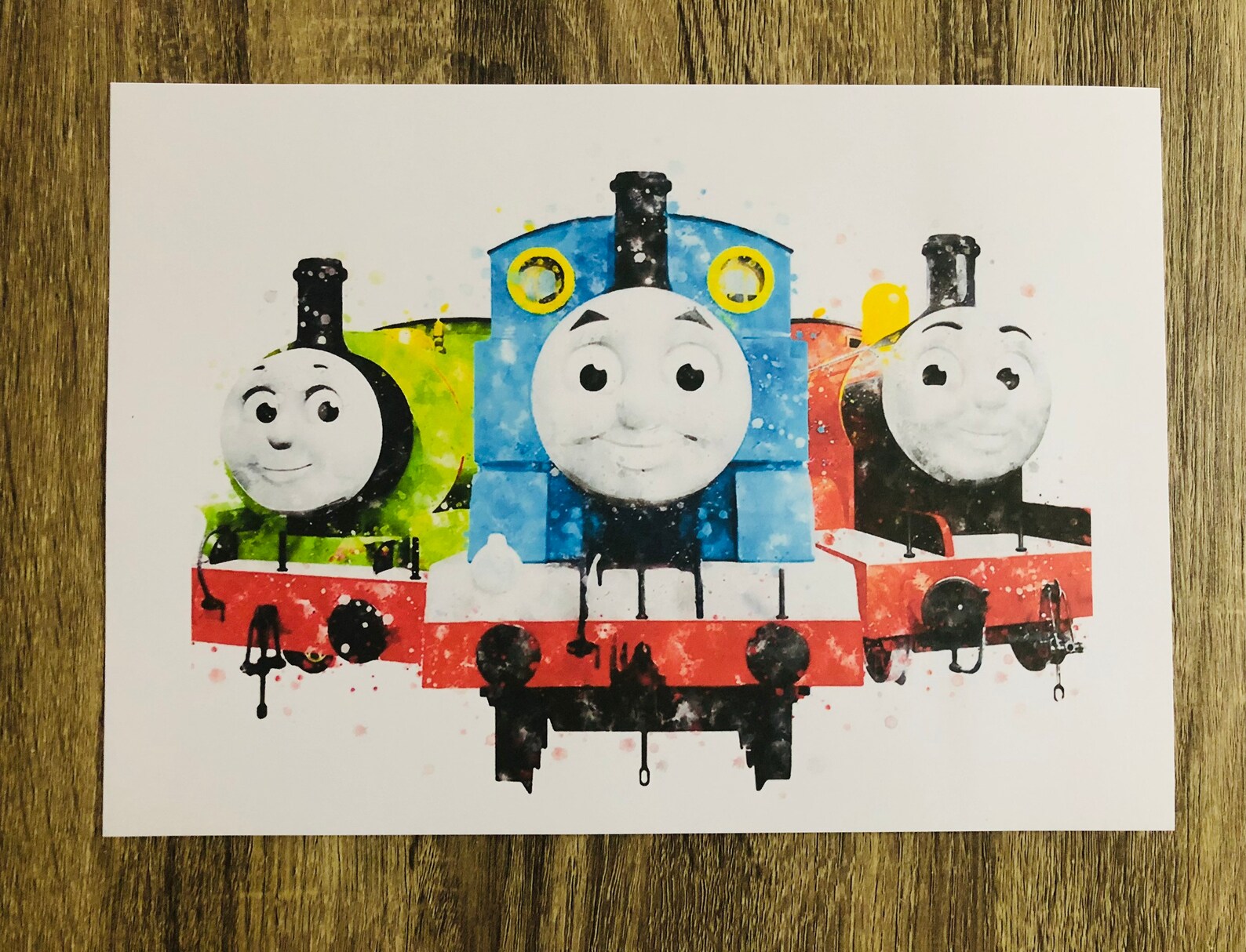 A4 Thomas the Tank Engine and Friends Train Percy Gordon James - Etsy UK