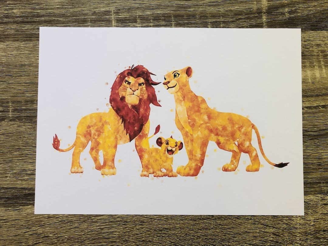 Lion King Simba and Parents Mustafa Dad Father Sarabi Mum Mother Lion ...