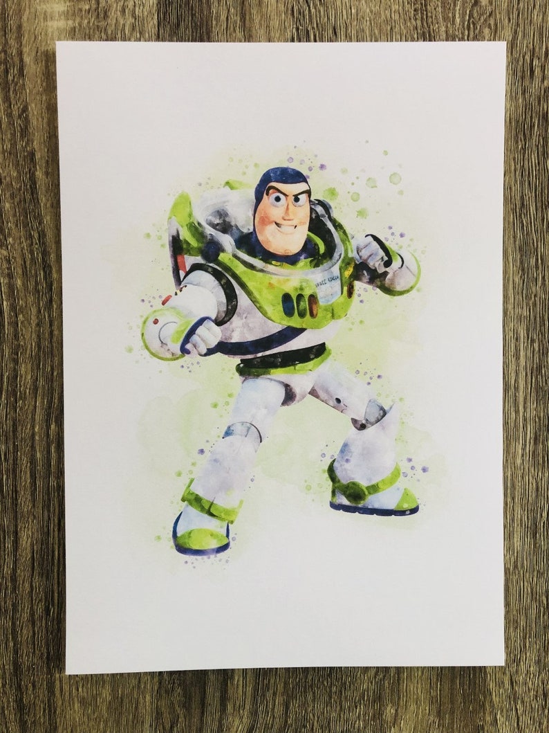Toy Story Buzz Lightyear Space Cadet Watercolour Print DIGITAL DOWNLOAD ...