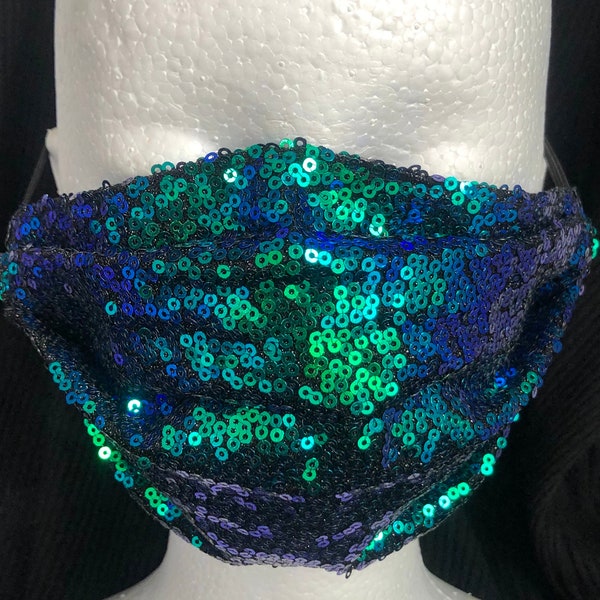 Sequin Mask - Etsy