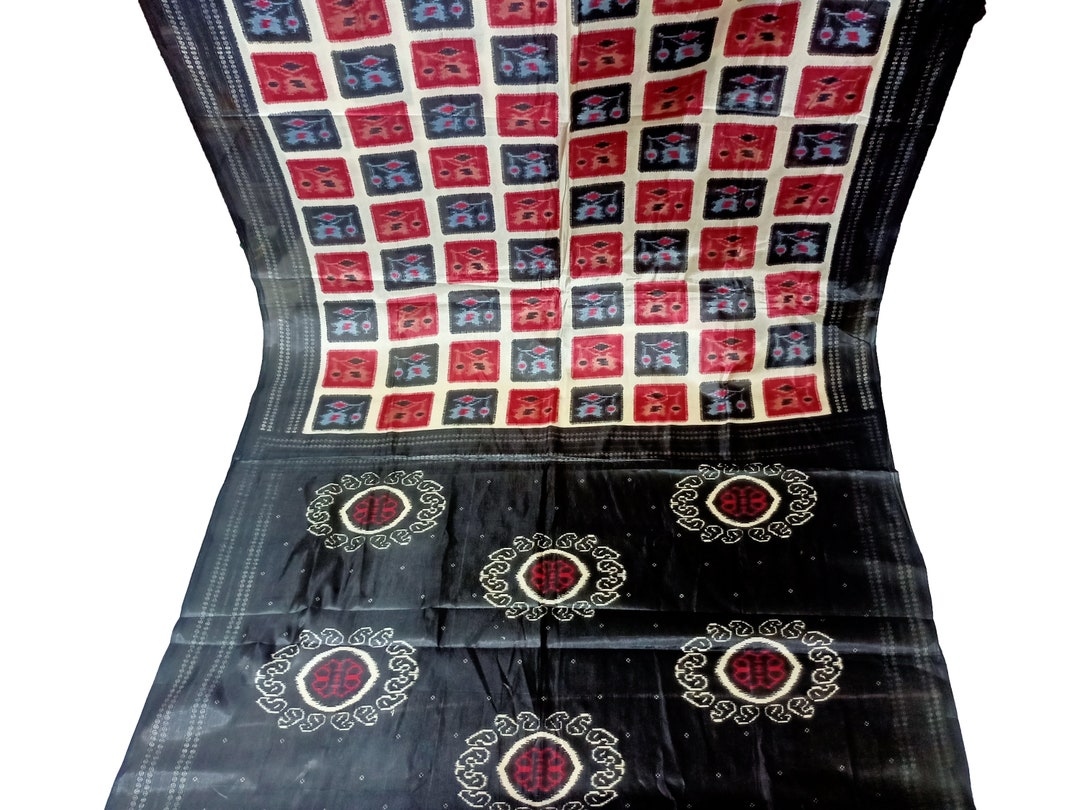 Vintage Printed Art Silk Sari - 5 Yard Indian Craft Fabric - Etsy