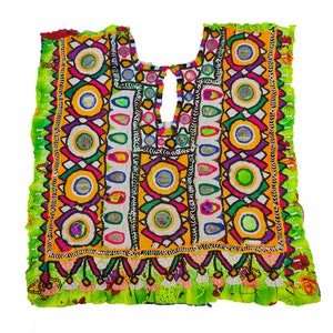 Banjara Yoke,afghani Patch Mirror Work Hand Embroidered Neck Yoke ...